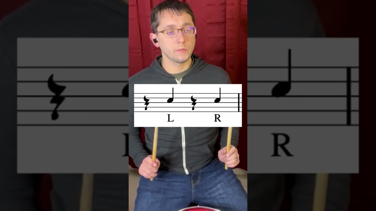 Reading drum music 101: quarter notes and counting out loud #beginnerdrumlessons #drums #drummer