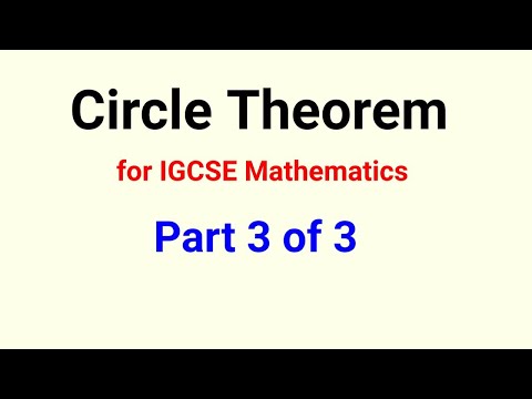 Circle Theorem O\L (IGCSE) Questions
