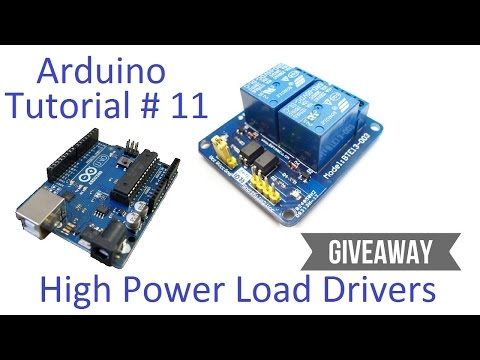 Arduino #11 - High Current and Voltage Loads Tutorial - Transistors and ...