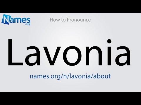 How to Pronounce Lavonia