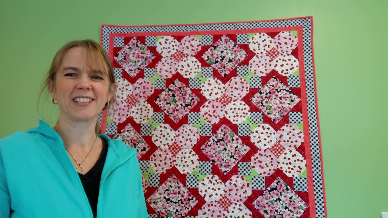 Free Cherry Blossom Quilt Pattern Tutorial