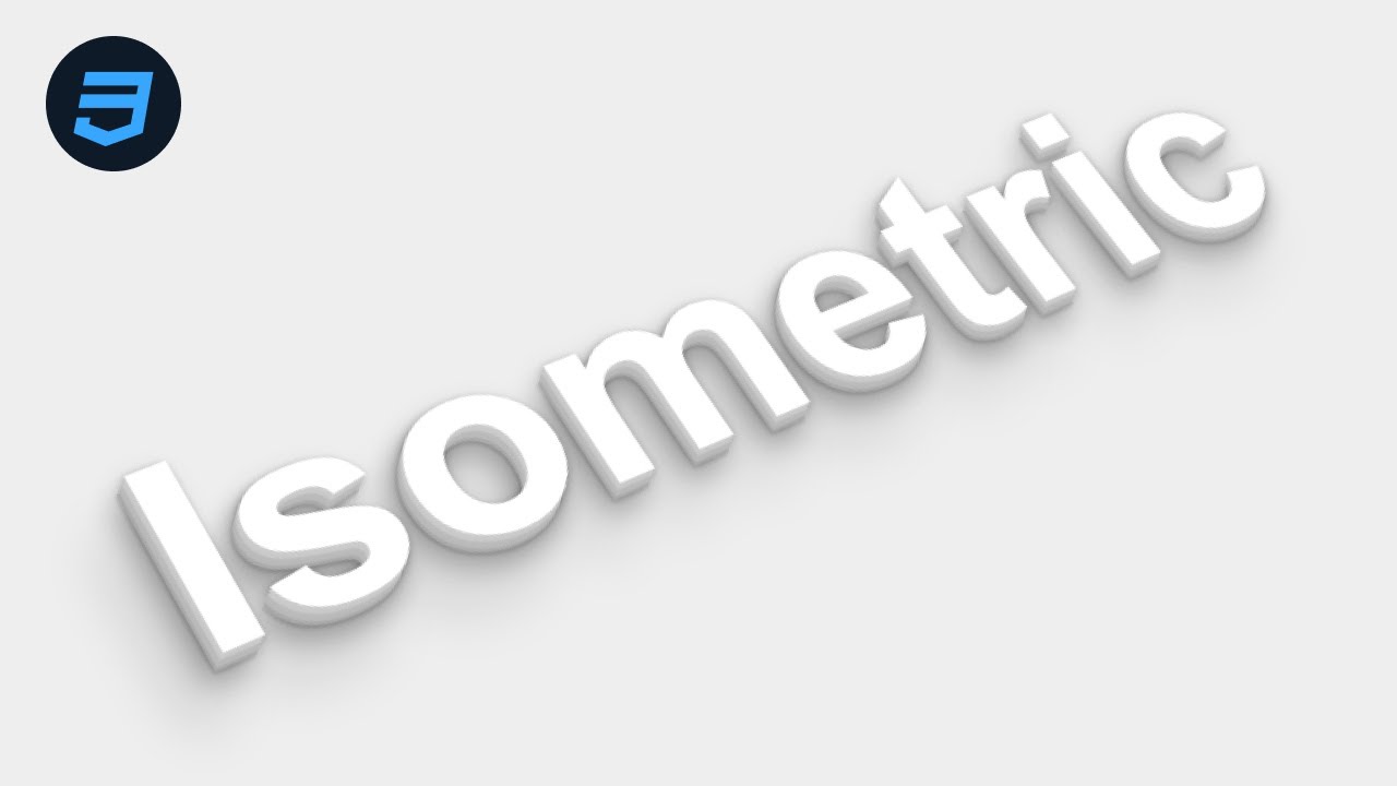 Easy Isometric Text Effect | HTML & CSS | Amazing 3D Text Design