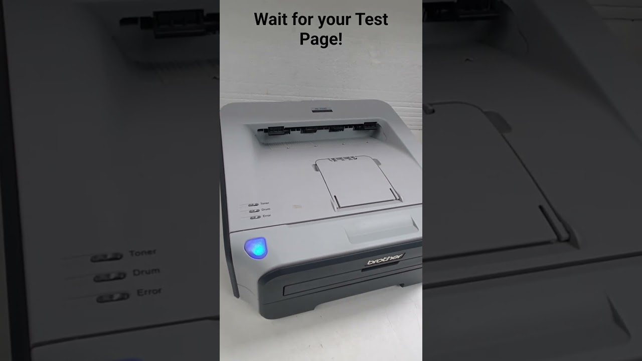 How to Print a TEST PAGE on Brother HL 2140 Laser Printer