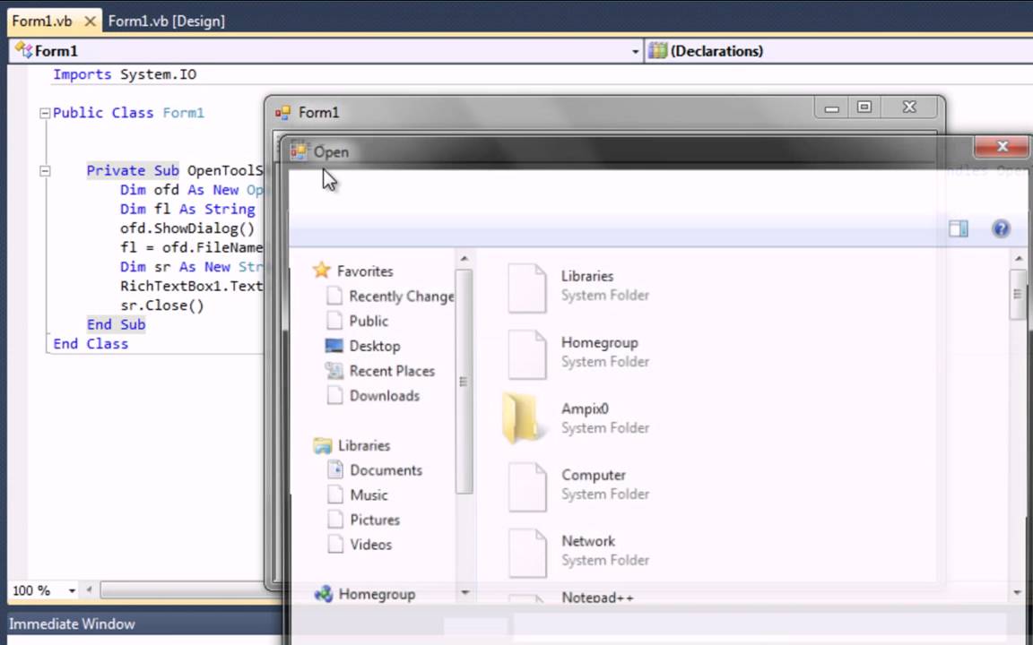 Visual Basic .Net - Create a Text Editor