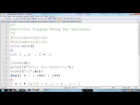 Learn Factorial of a Given Number Using Two Variables in C Language | Hindi - Mind Luster