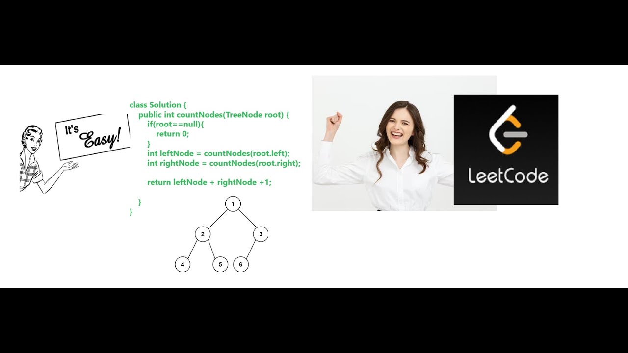 LeetCode Counting Nodes in a Binary Tree Problem Explained | Binary Tree Node Counting | Java Code
