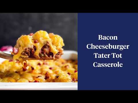 This Bacon Cheeseburger Tater Tot Casserole is amazing!