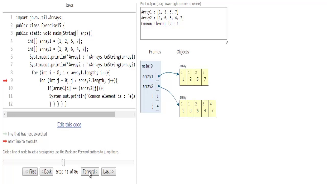 w3resource.com: Java Array Exercise-15