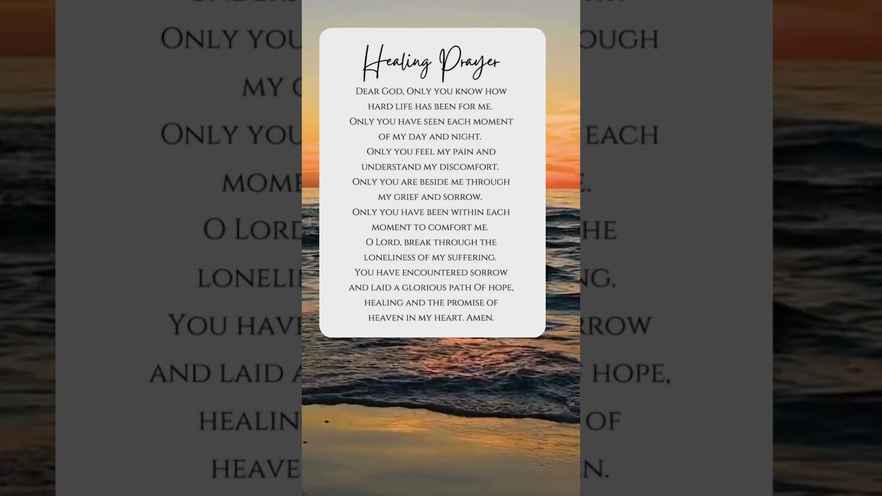 Healing Prayer #healingprayer #shorts #faith