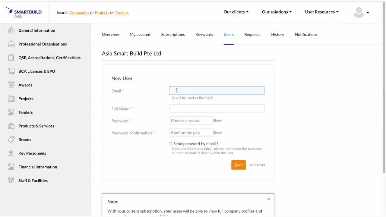 How: To add new user!