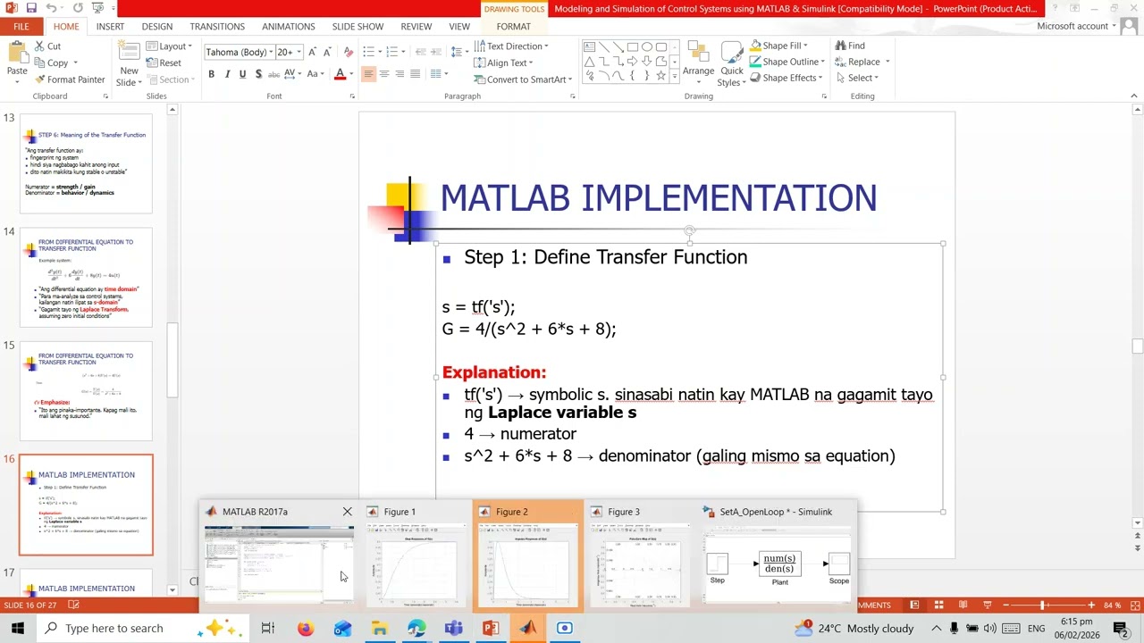 Modeling and Simulation of Control Systems using MATLAB & Simulink