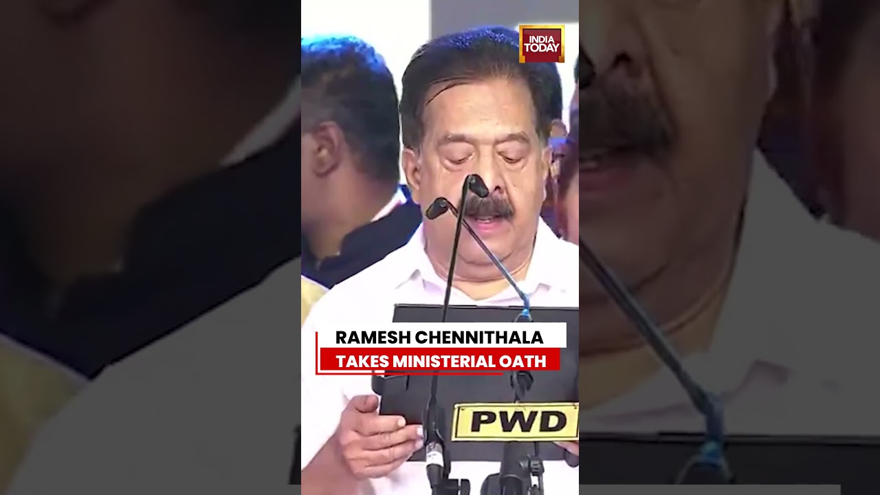 Ramesh Chennithala Takes Oath As Minister In VD Satheesan Government