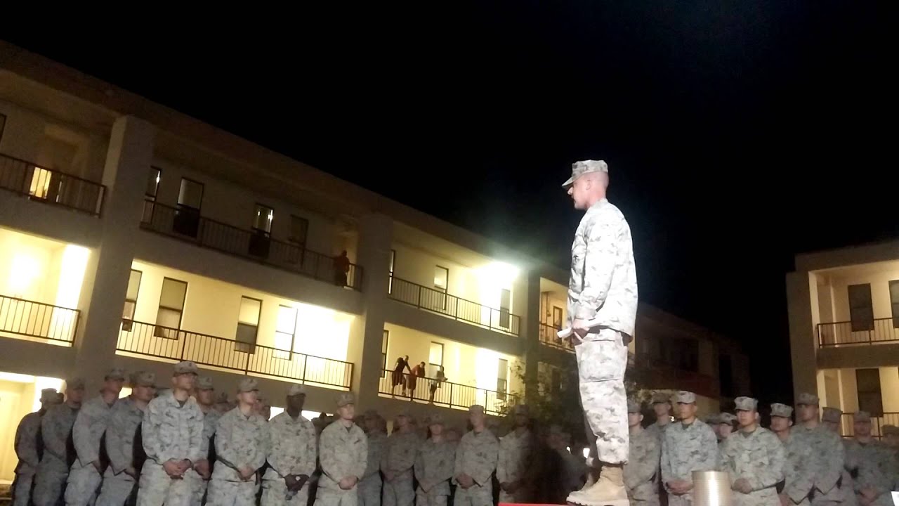 SSgt. Re-installing USMC values.