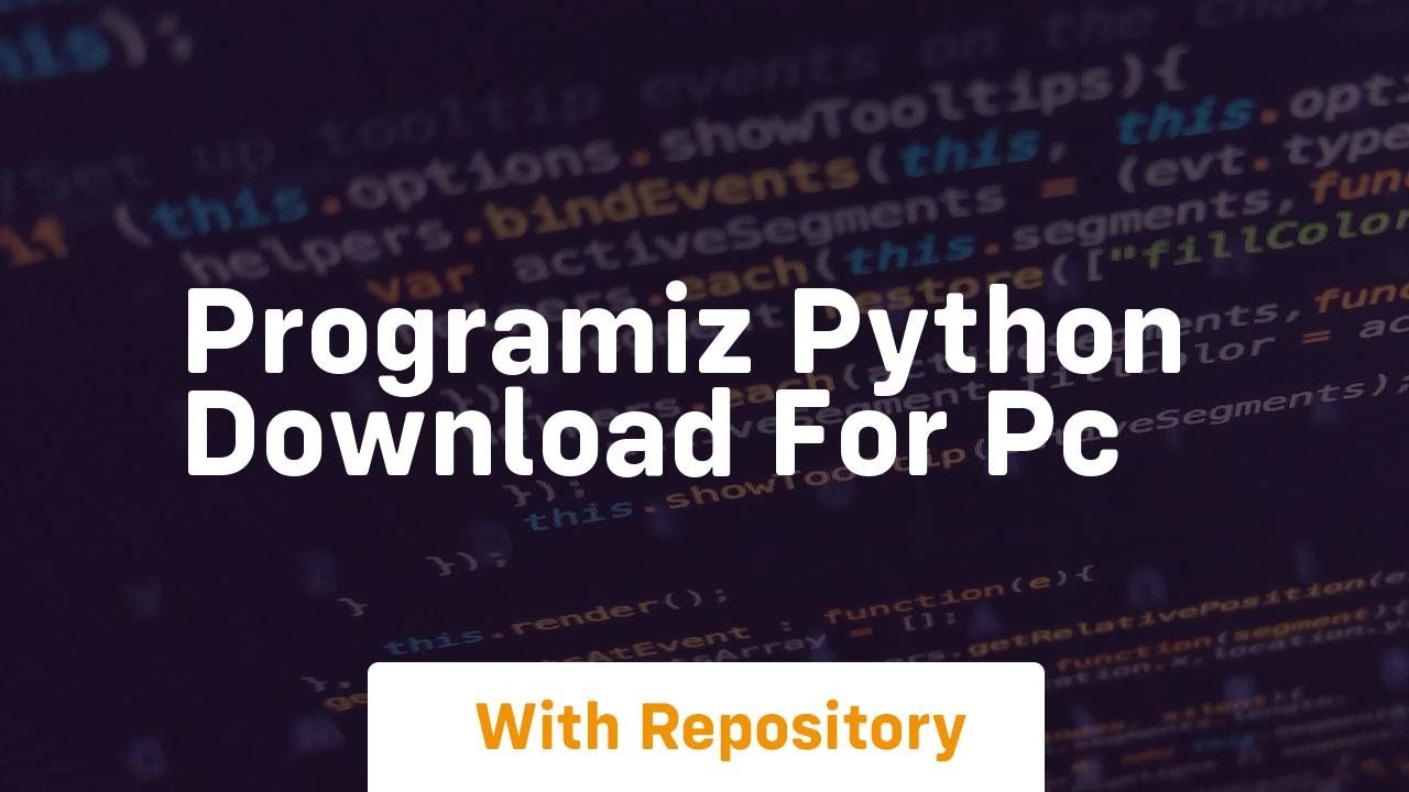 programiz python download for pc