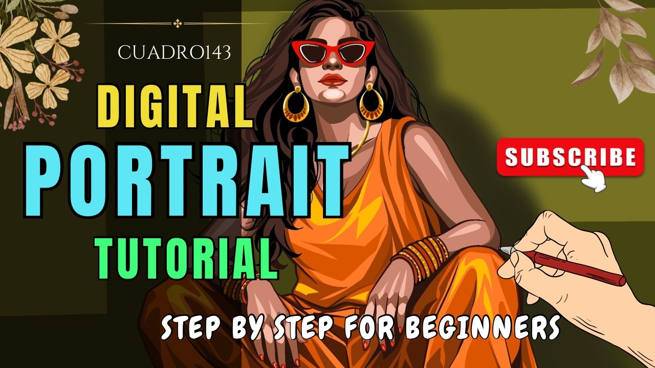 This Digital Portrait Trick Will Blow Your Mind | Portrait Masterclass for Beginners | Cuadro143