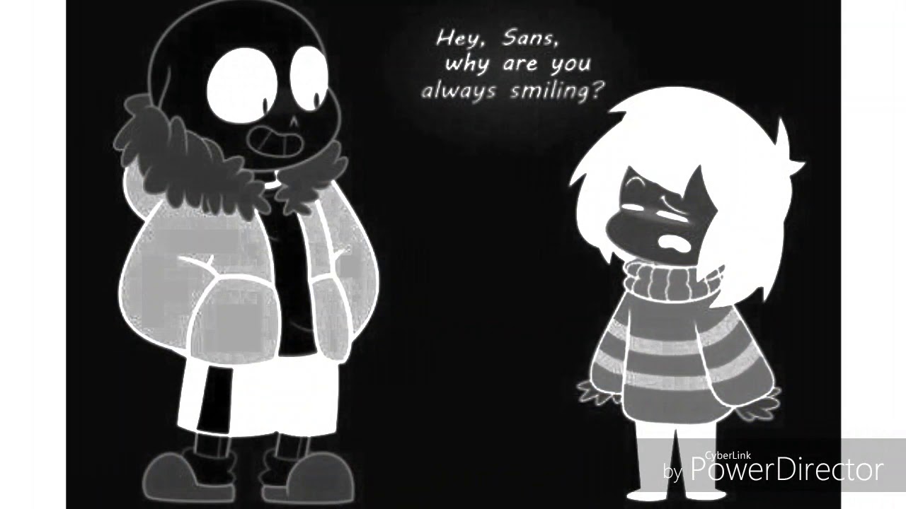 Why Sans always smiles (undertale comic dub)
