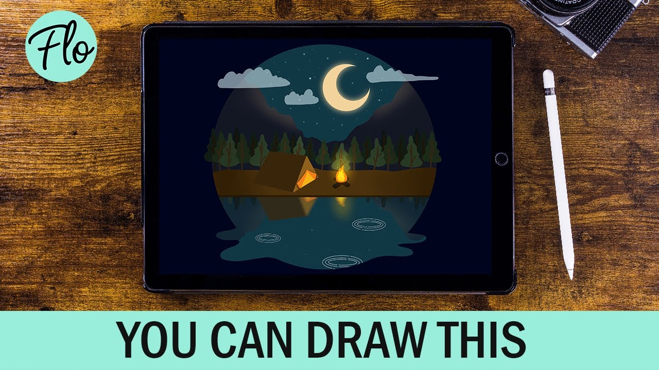 You Can Draw This LANDSCAPE in PROCREATE