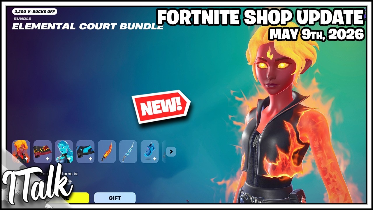 Fortnite Shop *NEW* ELEMENTAL COURT BUNDLE! [May 9th, 2026] (Fortnite Chapter 7)