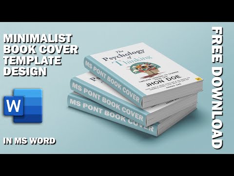Design A Book Cover Page in MS Word | Download FREE Template