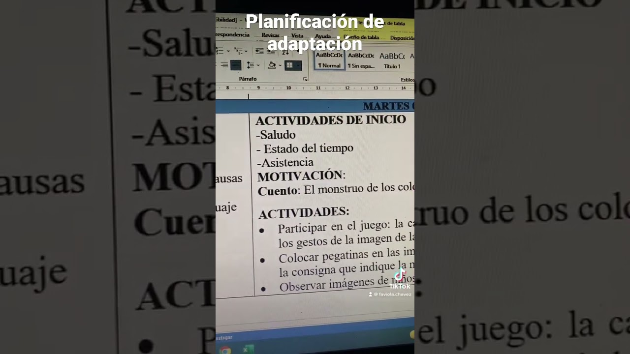 Planificación Adaptación #maestro #docentes #niños #educacióninfantil #parati #fly