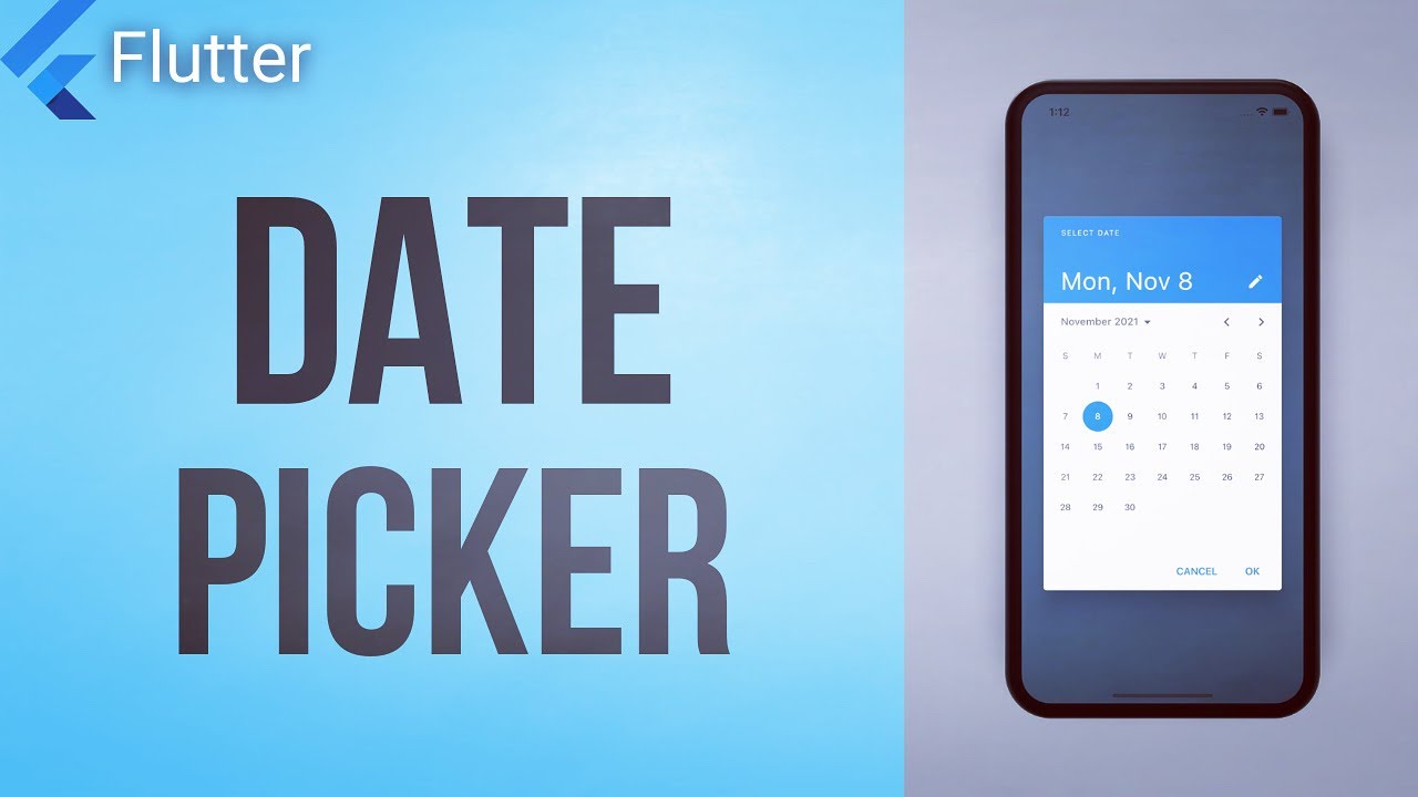DATE PICKER • Flutter Widget of the Day #25
