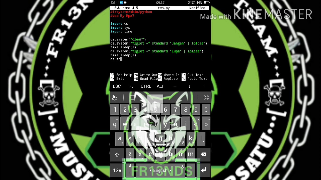 cara buat script python di termux | Belajar Python | MA Channel