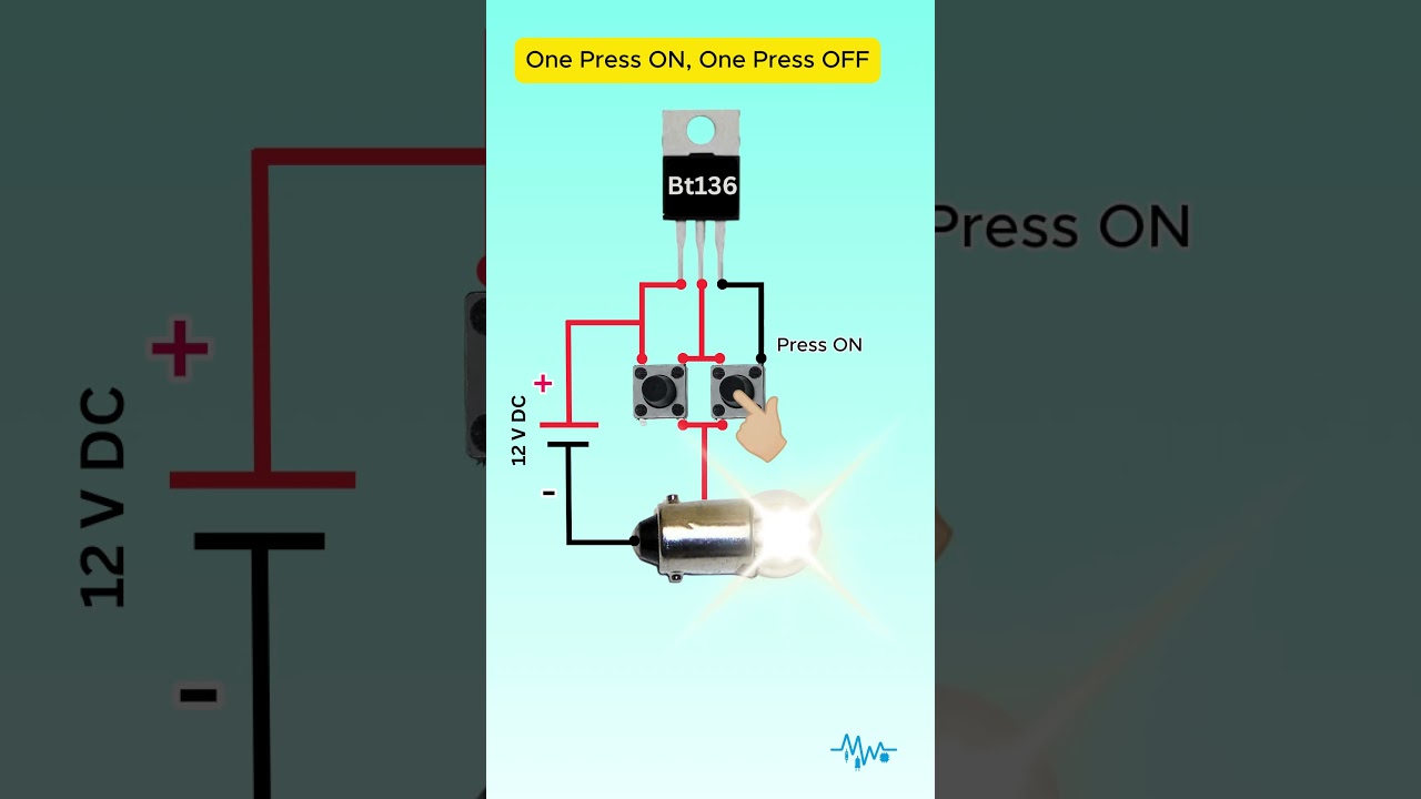 TRIAC as a Switch Trick #Shorts