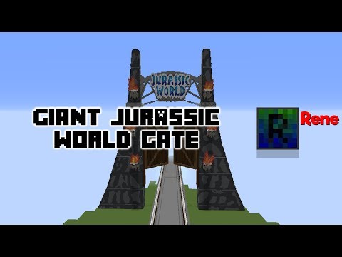 Jurassic World Giant gate Minecraft Map
