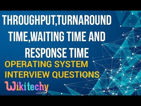What is Throughput, Turnaround time, Waiting Time and Response Time | OS Interview Questions