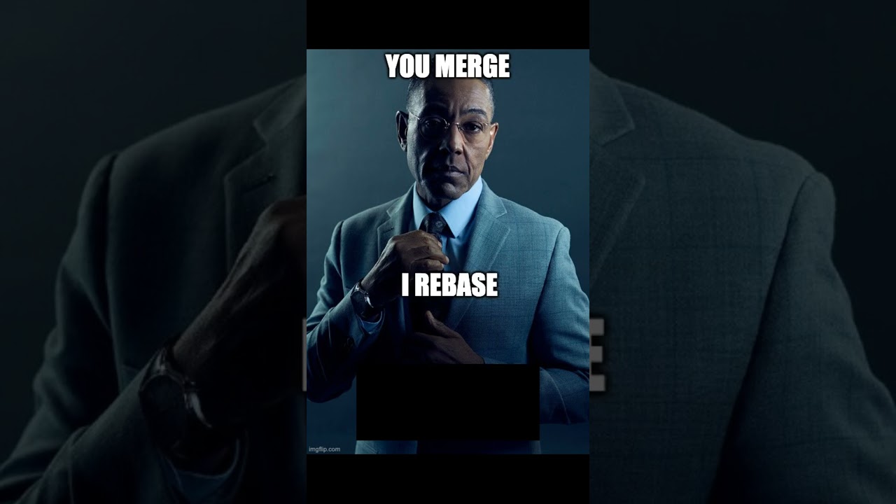 Git merge vs rebase #programmerhumor #shorts #short