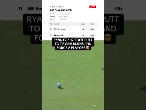 We’ve got extra golf 👀 #samburns #ryanfox #pgatour #rbccanadianopen #golf