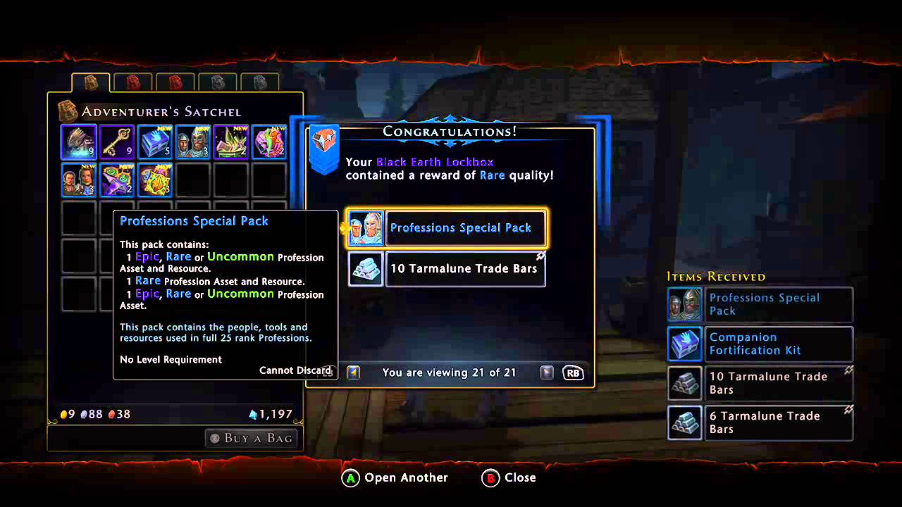 Neverwinter: Opening 30 Black Earth lock boxes