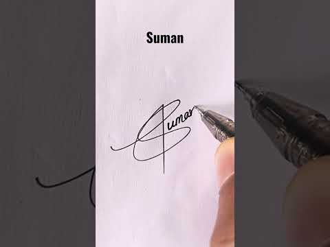 Signature of SUMAN || HN Creation || #viral #hncreation #art #draw