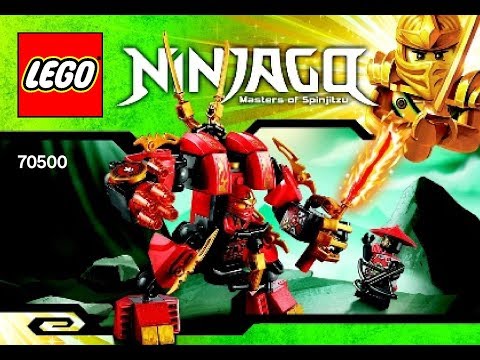LEGO Ninjago Kais Fire Mech 70500 Instructions Book DIY
