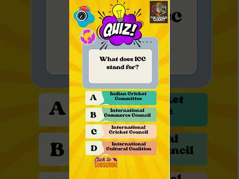 What is the Full Form of ICC? ЁЯПП #quiz #fullform