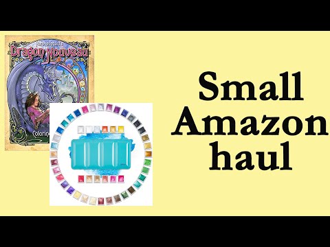 Small Amazon haul: markers, glitter watercolors and coloring books #adultcoloring