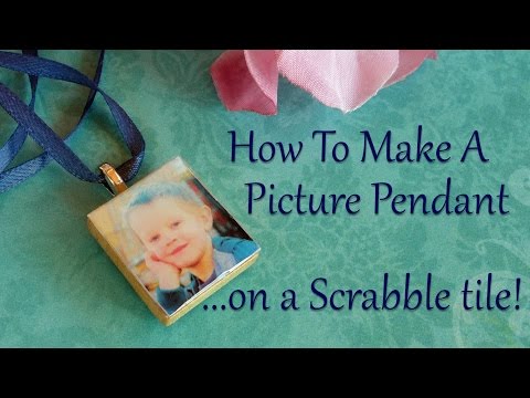 Make A Scrabble Tile Picture Pendant