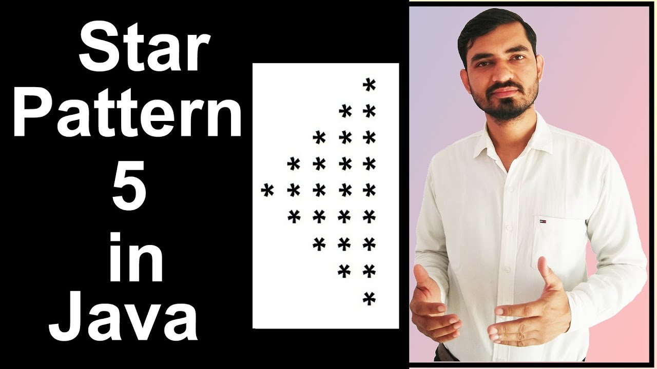 Star Pattern  - 5 Program (Logic) in Java by Deepak