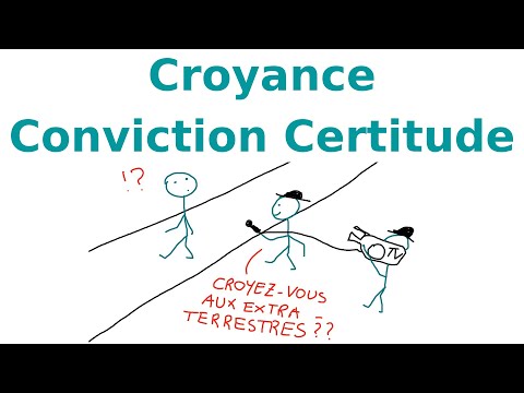 Différence entre Croyance Conviction et Certitude
