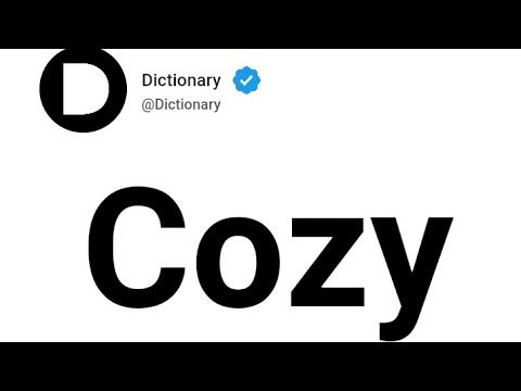 Cozy Meaning In English