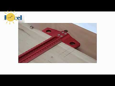 Aluminum Alloy Hole Ruler ,T-shaped Crossed Line Marking Gauge