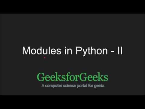 Python Programming Tutorial | Python Modules - Part 2 (Regular Expression) | GeeksforGeeks