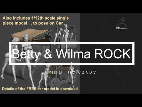 Download STL file Wilma n Betty Rock - by SPARX • 3D printing object ...