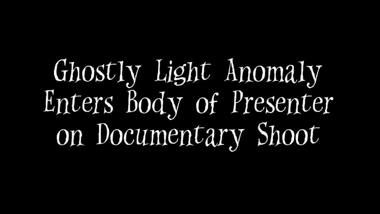Strange Light Anomaly Enters Tv Presenters Body on Daytime Paranormal Shoot
