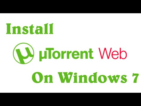 How to installl uTorrent Web on Windows 7