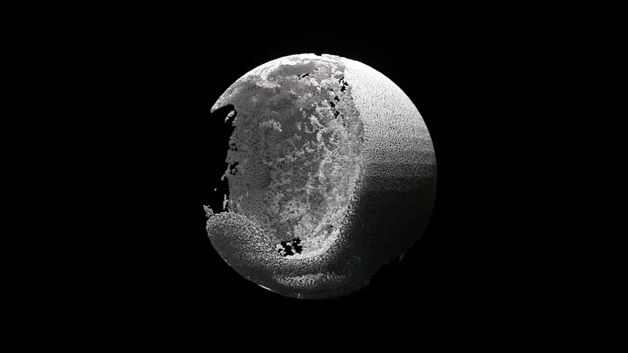 3D Monochrome Abstract Art | Surreal Chrome Sphere Animation in 4K