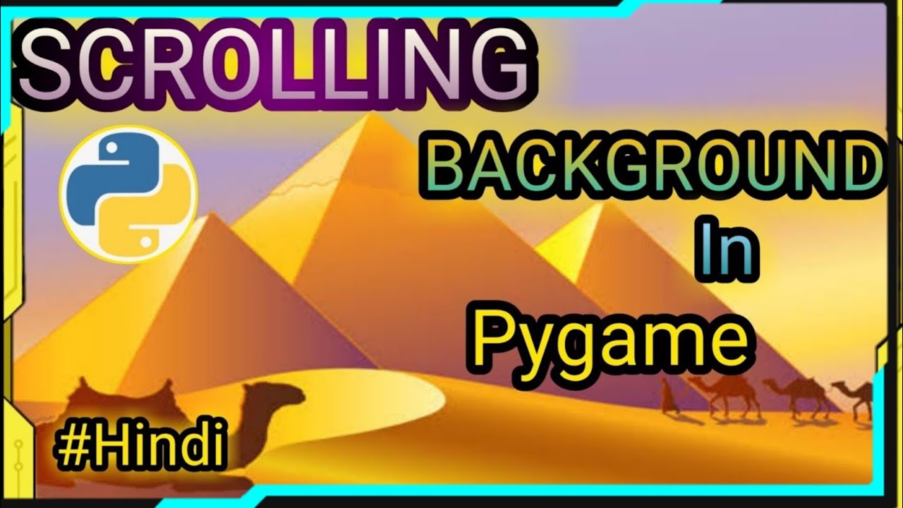 Scrolling Background l Python (pygame) l