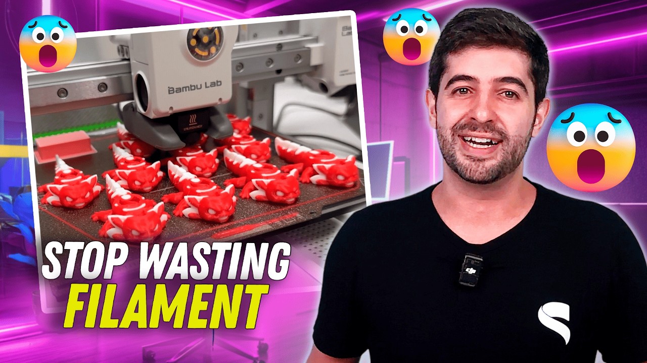 Multicolor 3D Printing Hacks! How to Reduce Waste on BambuLab Printers by up to 70%