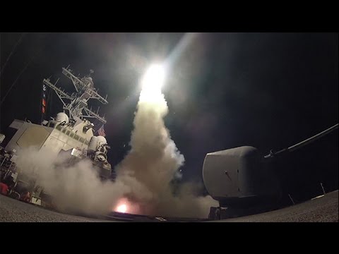 US fire tomahawk missiles at Syrian air base