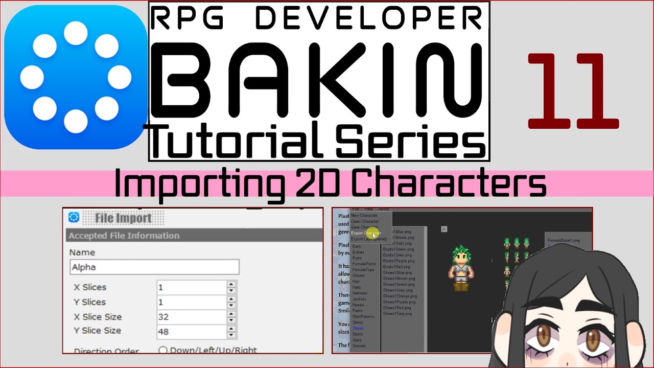 Getting Started in RPG Developer BAKIN: Importing 2D Character Assets